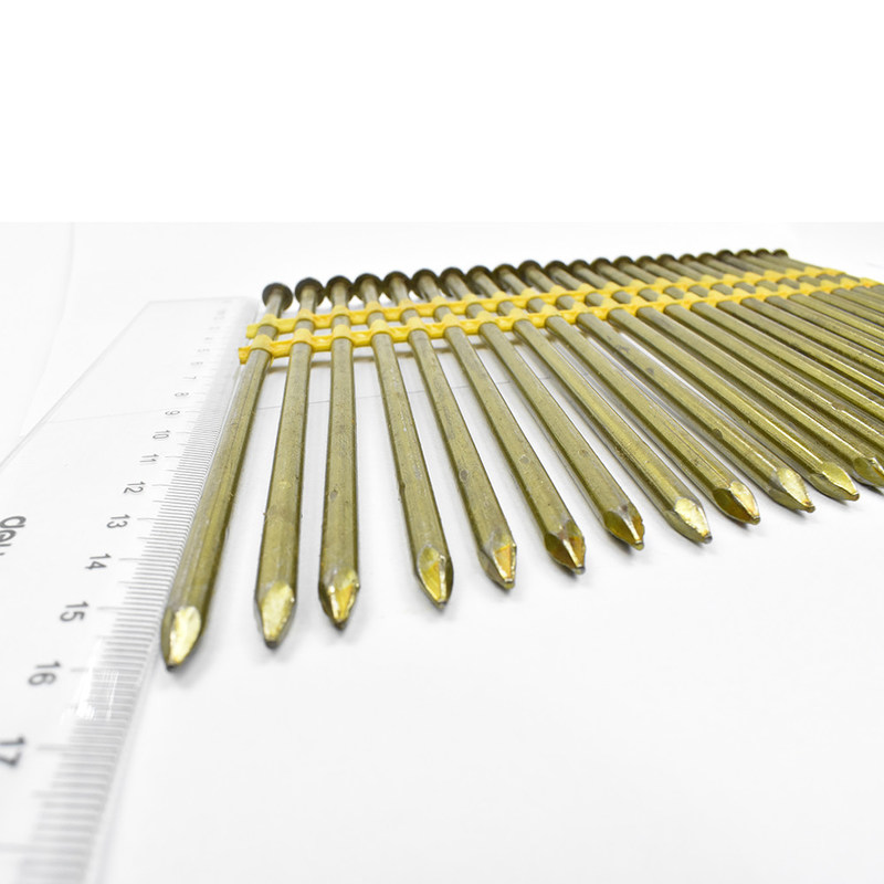 21 Degree Plastic Collated Galvanized Framing Nails With Diamond Points