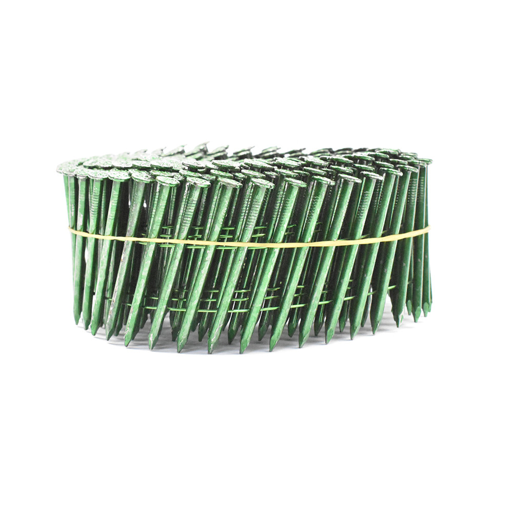 Wire Collated Smooth Shank Coil Nails For Construction Diamond Point ...