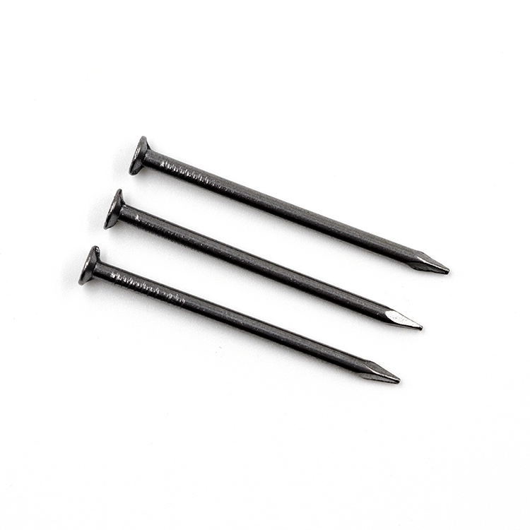 Dark Black Galvanized Common Nails With Screw Shank 19mm - 300mm Length