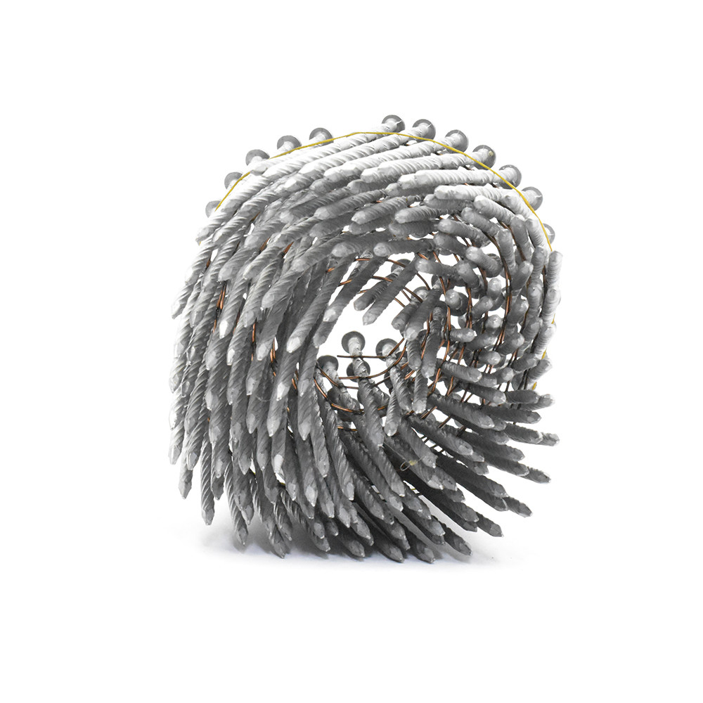 2.5mm*63mm Flat Head Hot Dipped Coil Nails Screw Shank Coil Siding Nails